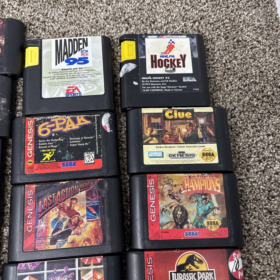 Sega Genesis Game Lot Tested Lot Of 20 Classic Retro Games | eBay