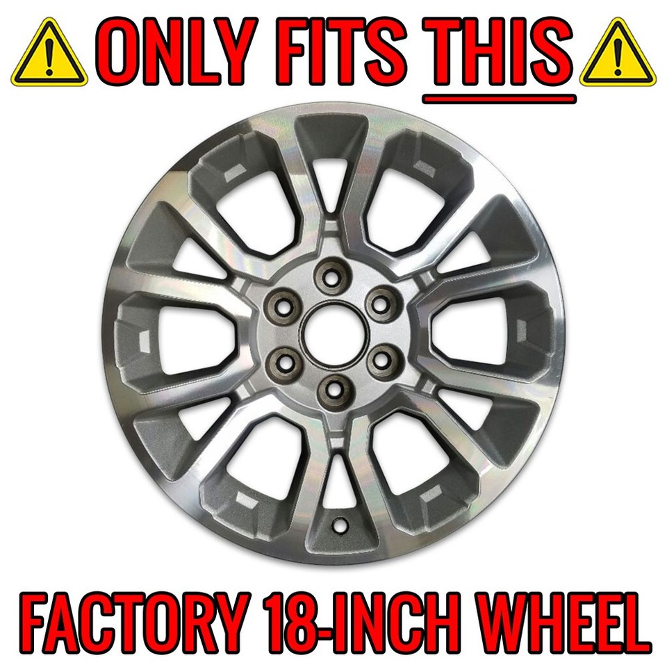 Auto Reflections Chrome 6 Double Spoke 18' Wheel Skins for 15-20 Yukon ...