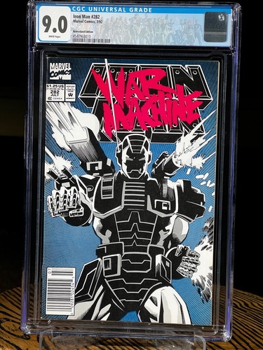 IRON MAN #282 CGC 9.0 Newsstand 1st Appearance War Machine Armor Wars ...