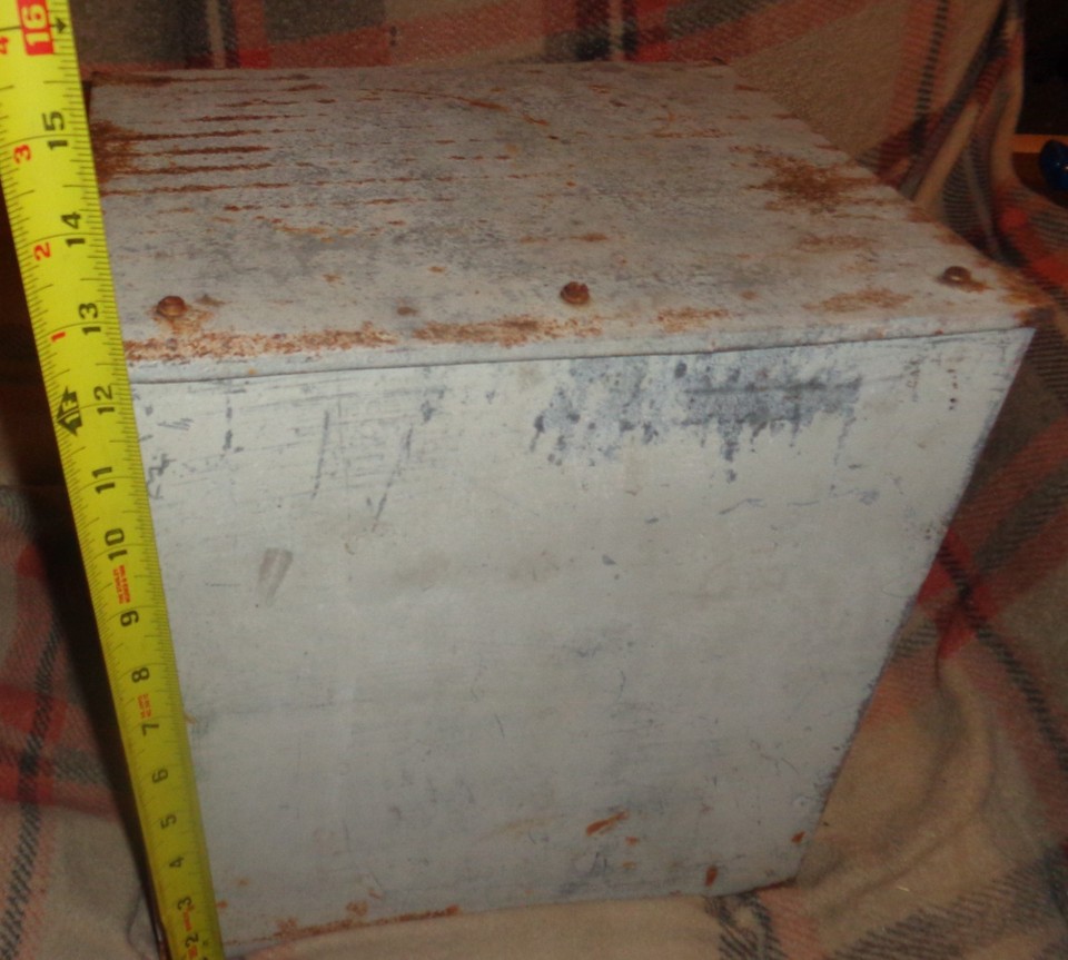 Vintage Front Porch Galvanized Milk Box Mathis Cry Inc | eBay