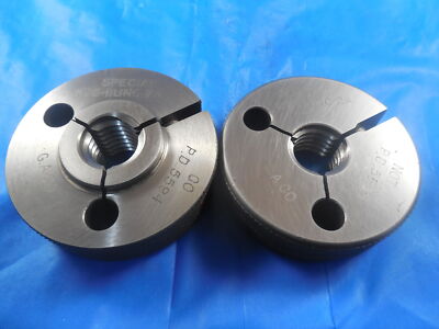 5/8 11 UNC 2A SPECIAL THREAD RING GAGES .625 GO NO GO P.D.'S = .5594 ...