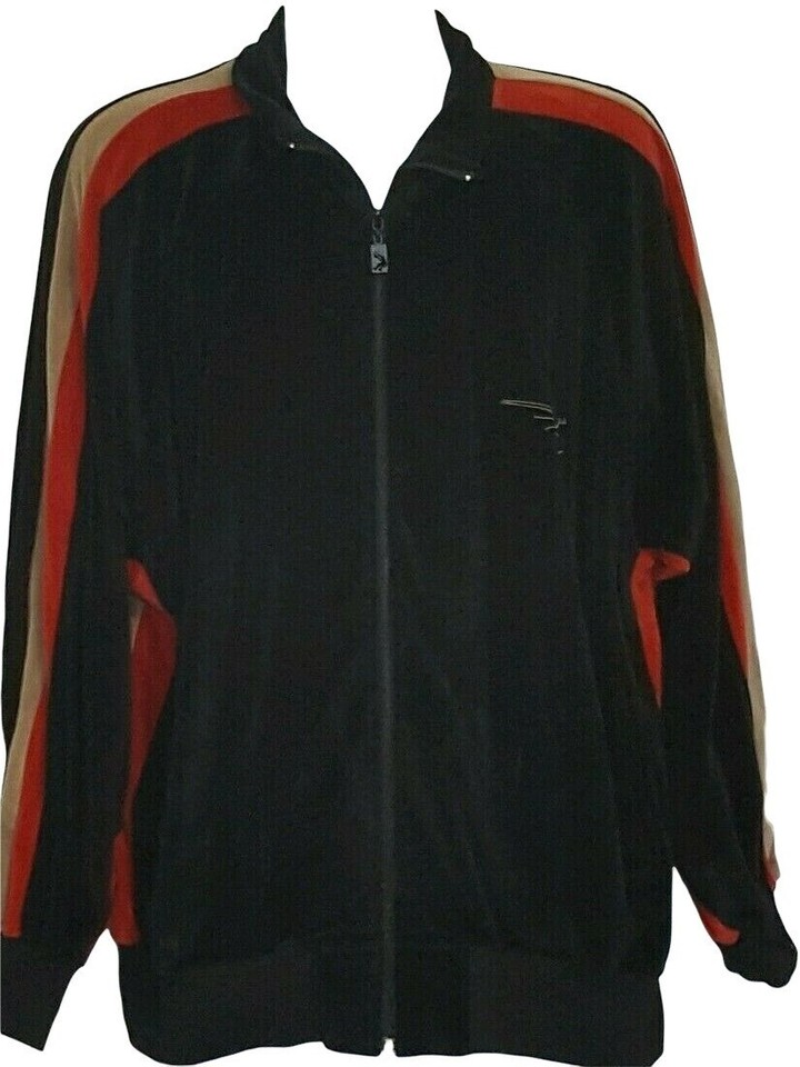 SHAQ Shaquille O'Neil Velour Track Sweat Jacket Men's Size L Full Zip ...