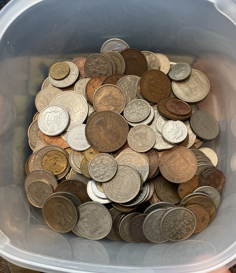 Huge Lot Over 175 Coins Assorted World International Coins 1940s To ...