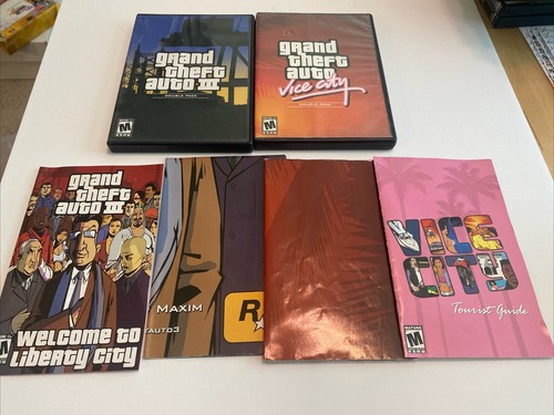 Grand Theft Auto 3 Vice City Double Pack PS2 CIB Complete Maps Manuals ...