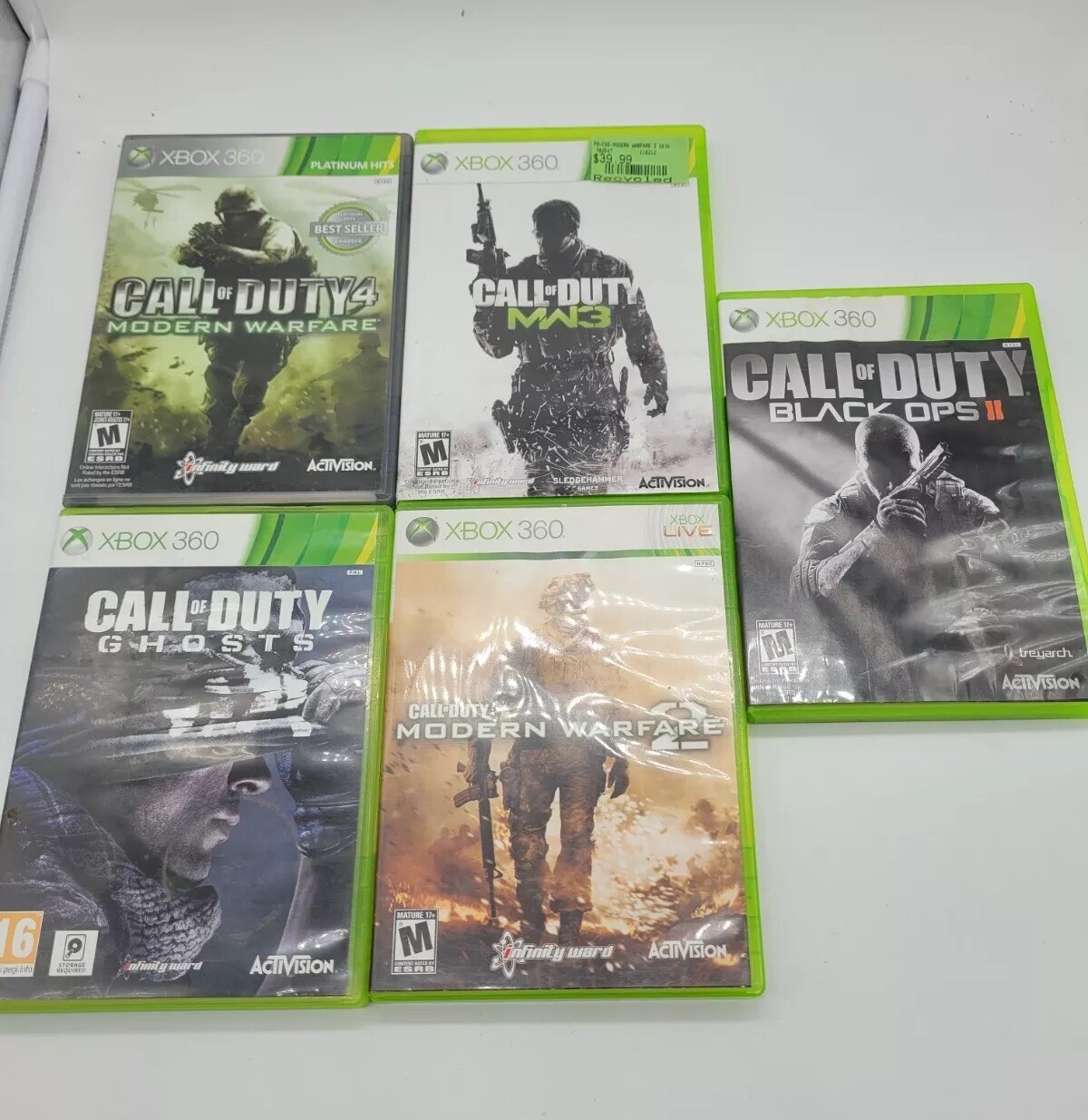 Call of Duty Xbox 360 Bundle Lot 5 Games tested working!!! | eBay