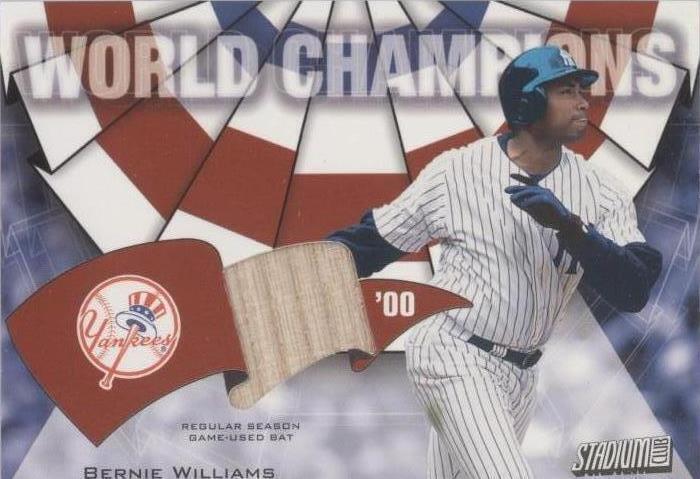 2002 Topps Stadium Club - World Champions Relics Bernie Williams #WC-BW ...