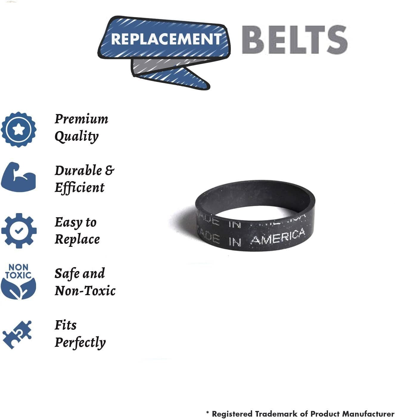 (2) Belts Fits For Dirt Devil Type 1 Hand Held Vacuum Belt - NEW | eBay