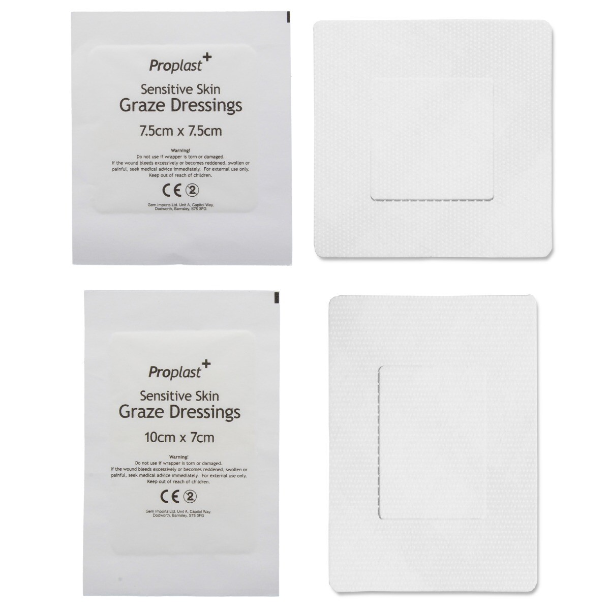 8x HYPOALLERGENIC GRAZE DRESSINGS Non Stick Skin Friendly Cut Bandage ...