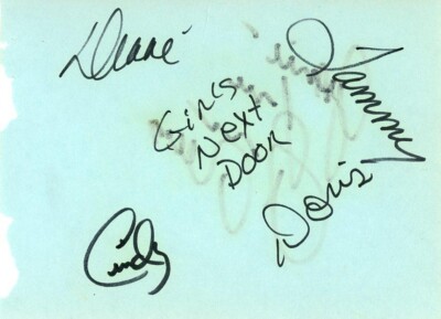 Diane Austin, Doris Merritt, Cindy Psanos, & Tammy Smith- Signed Paper ...