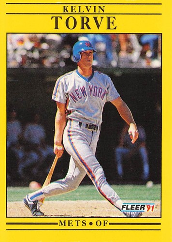 1991 Fleer #163 Kelvin Torve New York Mets | eBay