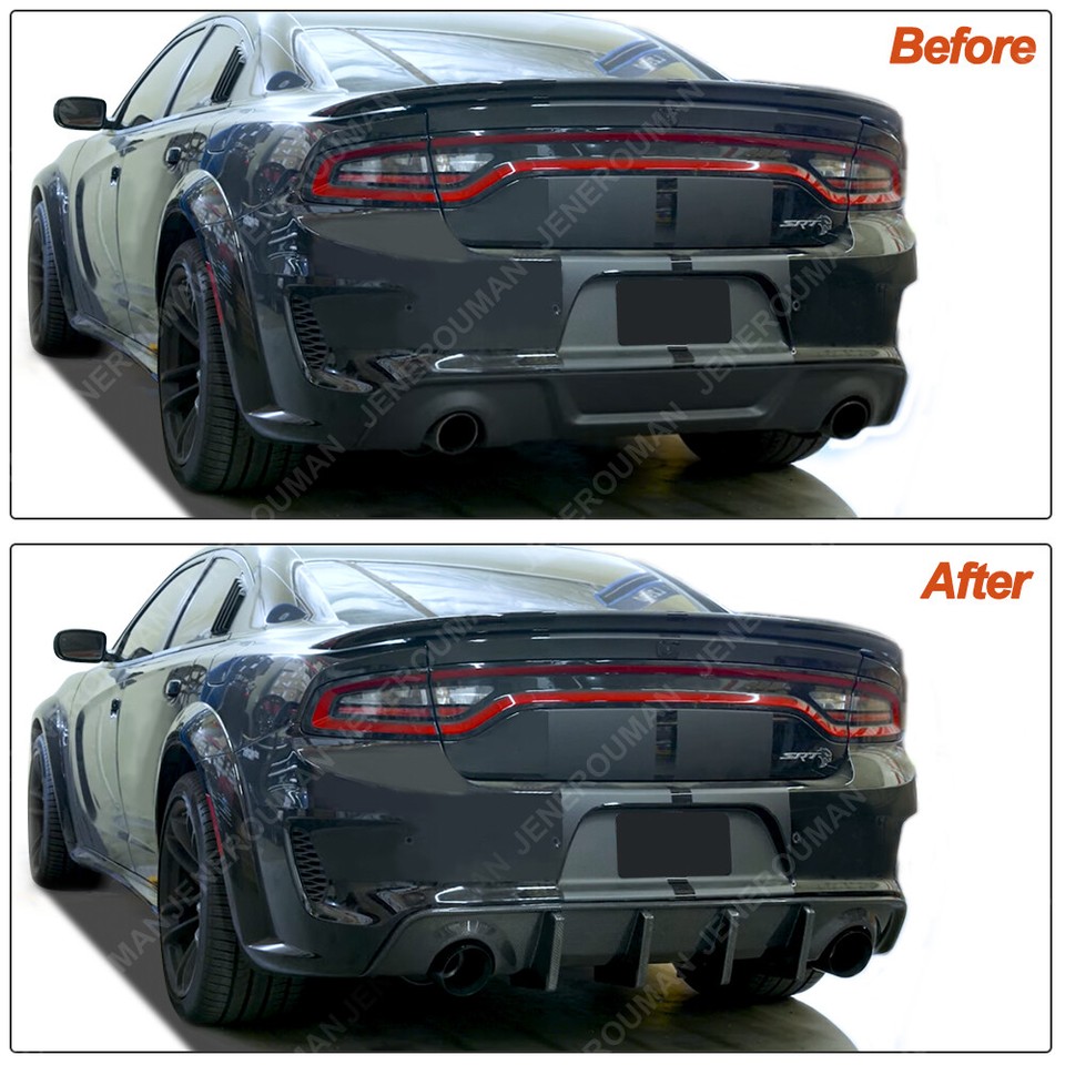 Widebody Only Carbon Fiber Look Rear Bumper Diffuser Lip For 20-23 ...