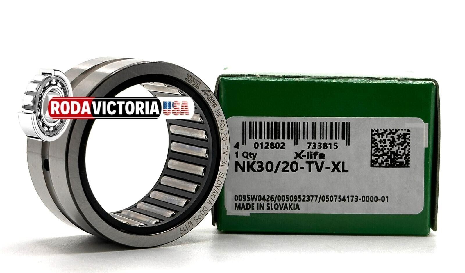 INA NK30/20 TVXL Needle Roller Bearing 30x40x20 mm NK 30/20 TV XL X ...