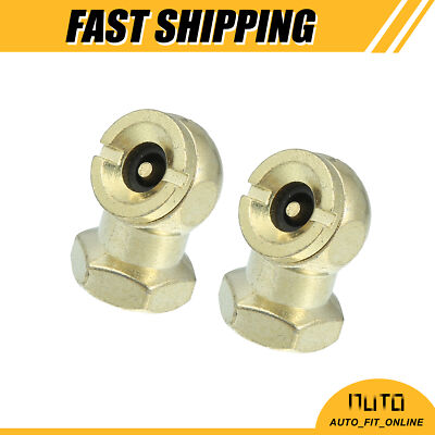 2pcs Car 1/4" NPT Closed Flow Tire Chuck Tire Air Nozzle for Tire ...