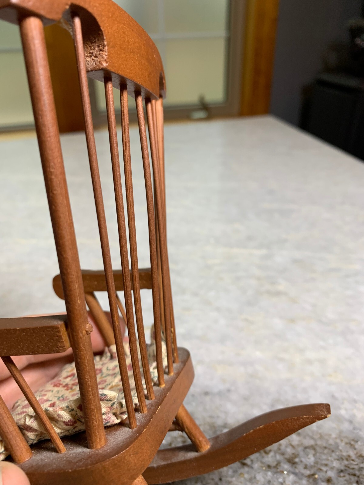 Vintage 1980s 1990s Woode Wooden Doll Bear Rocking Chair 6.5"T | eBay