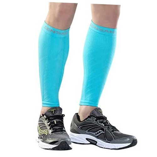 Running Leg Compression Sleeves - Shin Splint, Calf Small-Medium Aqua ...