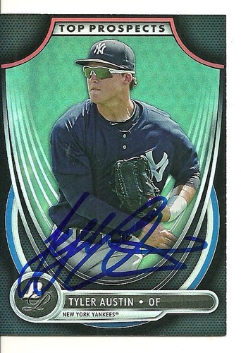 TYLER AUSTIN NEW YORK YANKEES SIGNED AUTO 2013 TOPPS CARD #TP-TA W/COA ...