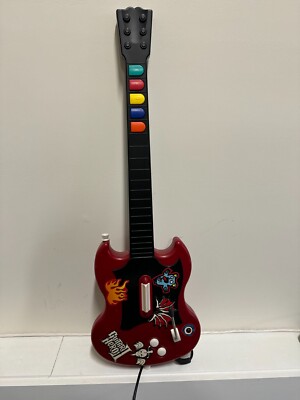 Playstation 2 Guitar Hero II Gibson SG Red Octane Wired Controller ...