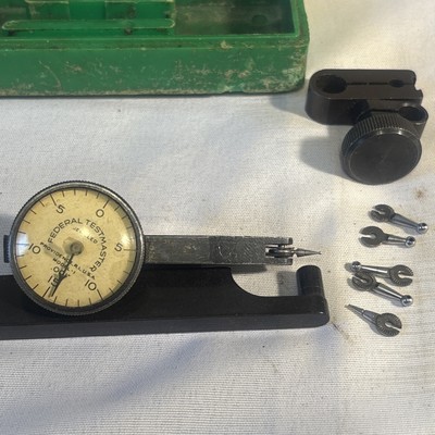 Federal Model-1 Dual Test Indicator .001 Vintage Jeweled USA with Extra ...