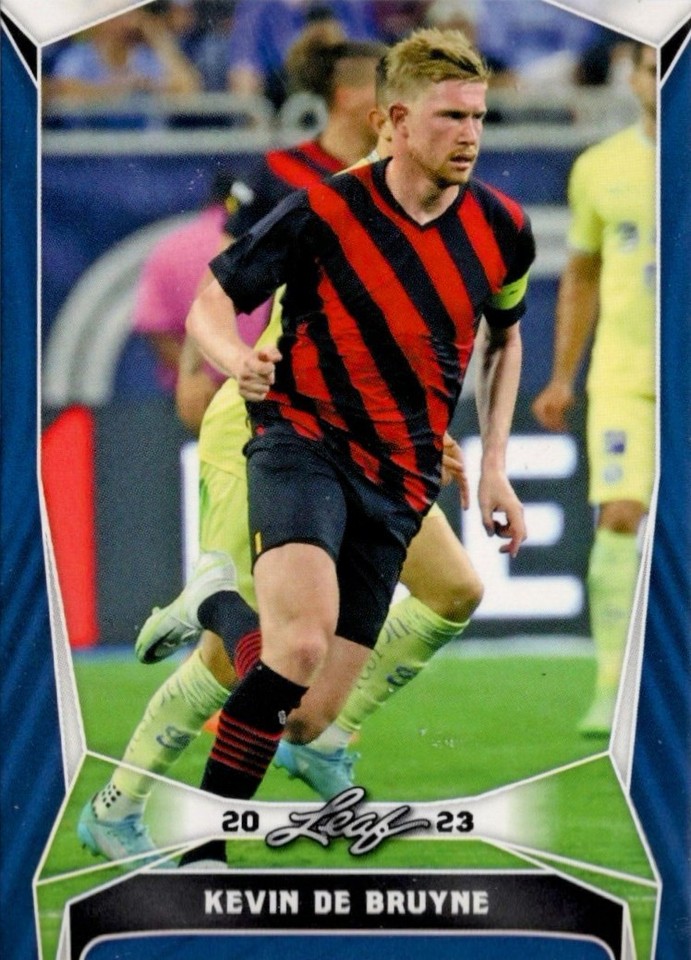 2023 Leaf Soccer Blue Kevin de Bruyne Parallel Card #B-6 | eBay