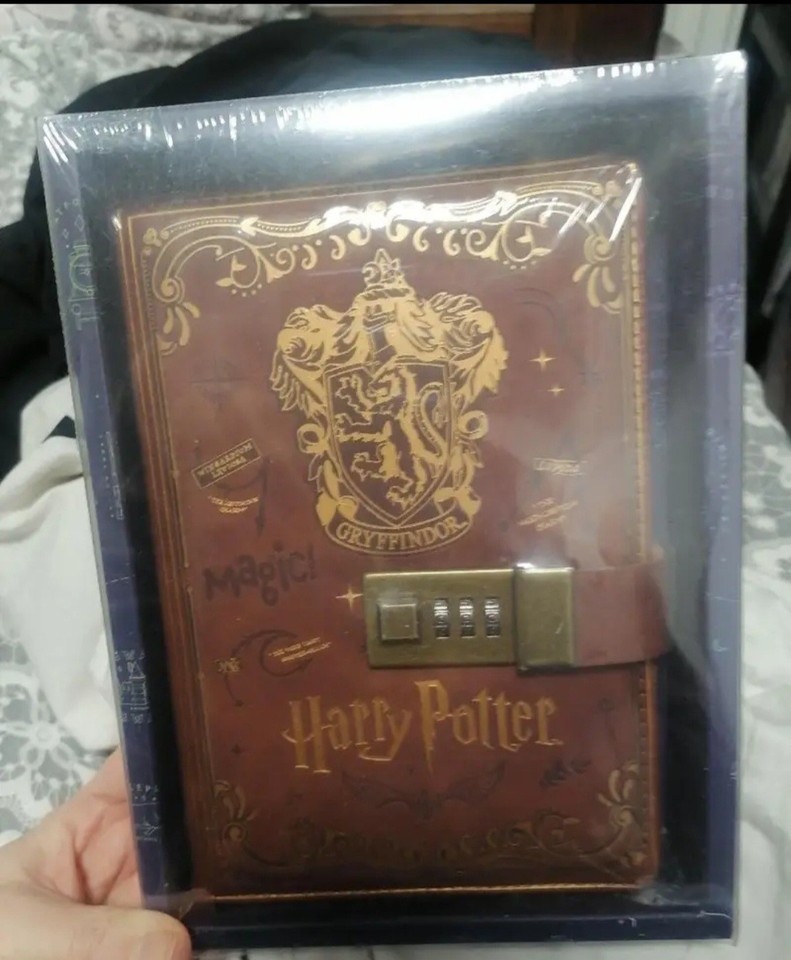 Harry Potter Leather Cover Writing diary With Belt Lock Notebook Xmas ...