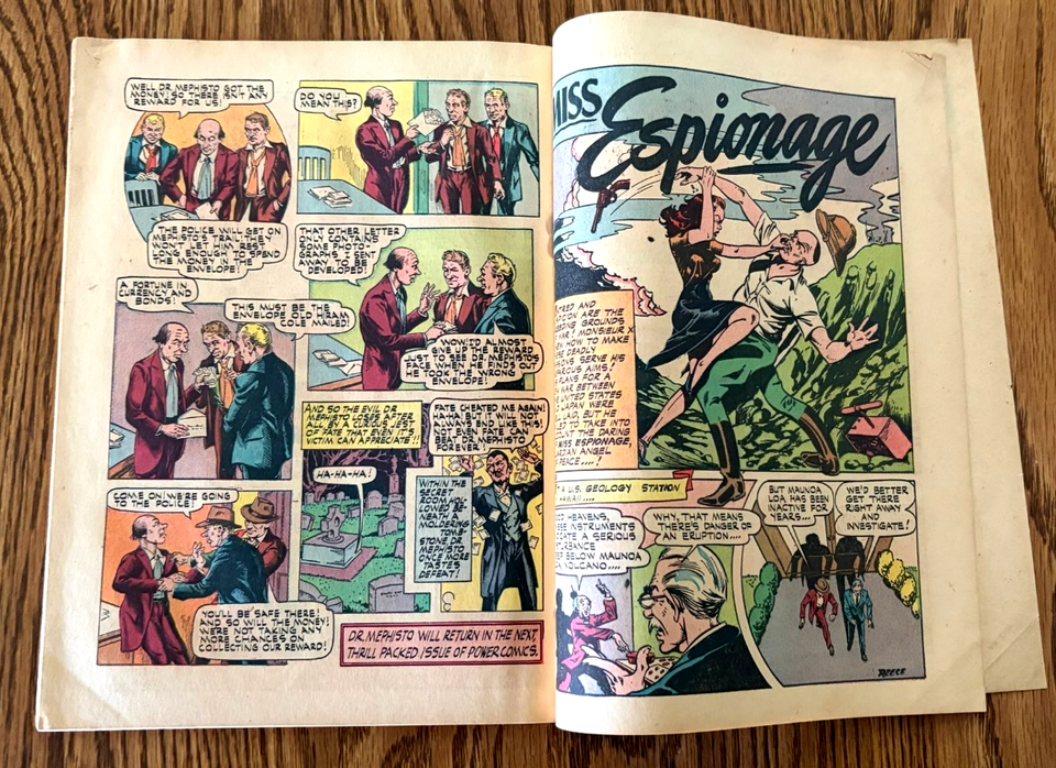 POWER COMICS #4 1944 HOLYOKE L.B. COLE COVER RARE $8600 NM L AST ISSUE ...