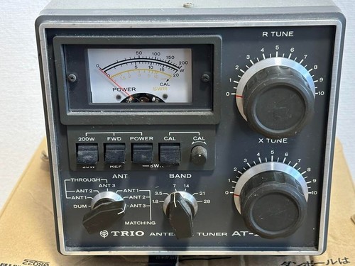 Kenwood TRIO AT-200 Ham Radio Antenna Tuner HF 1.8～28MHz 200W For Parts ...
