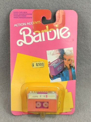 Barbie Mattel 1996 Stereo 1986 New Vintage Moc Radio Tape Deck ...