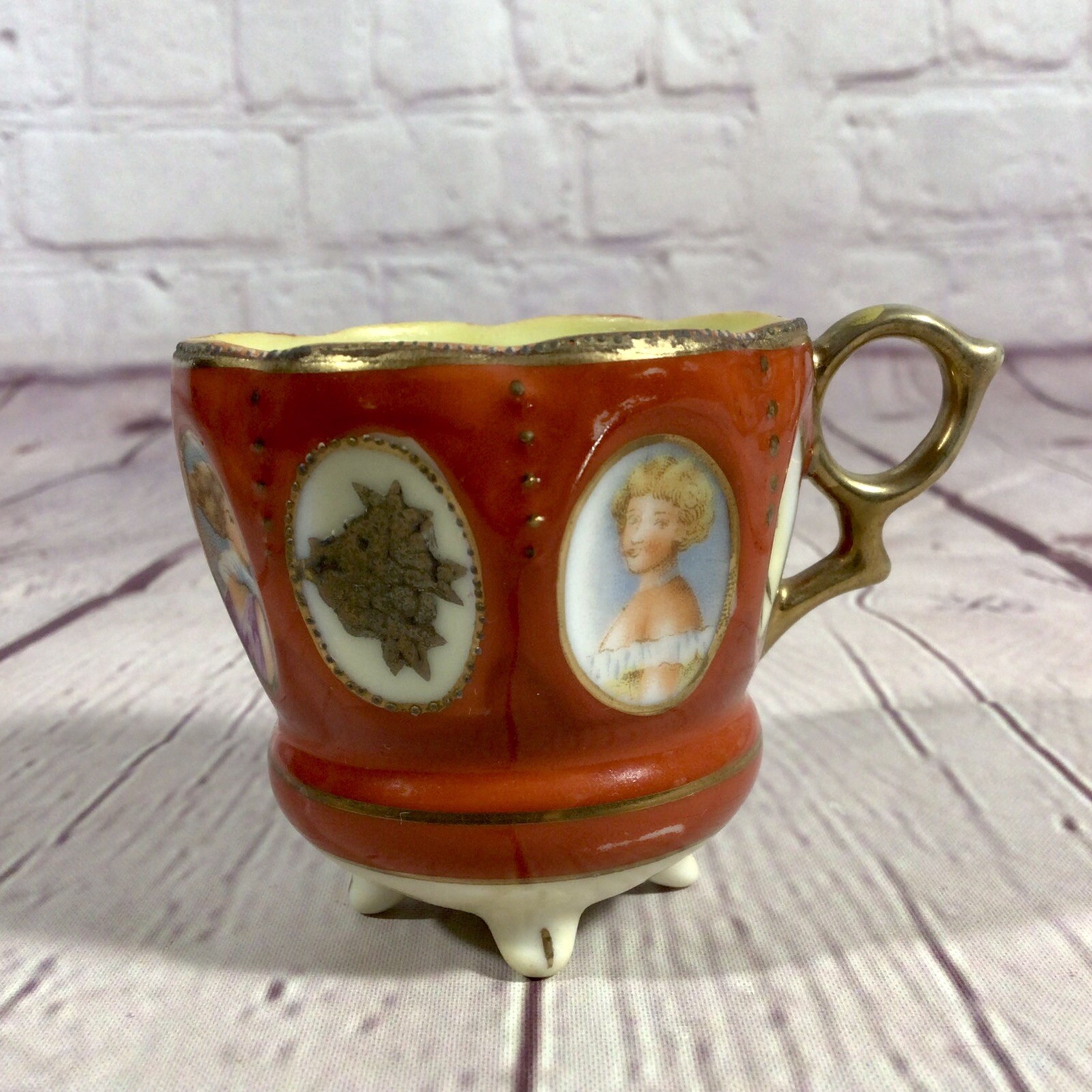 Vintage 1950’s Hand Painted Paneled Portrait Cup and Saucer Set ...