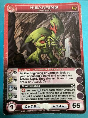 Chaotic H’EARRING TAINTED Creature Rare Foil Card HEAVILY PLAYED | eBay