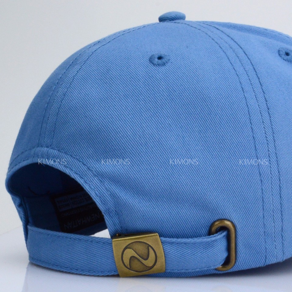 Constructed Cotton Baseball Cap Hat Adjustable Polo Style Plain Solid ...