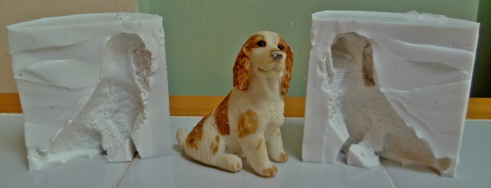 3D SPANIEL DOG SILICONE MOULD FOR CAKE TOPPERS, CHOCOLATE, CLAY ETC | eBay
