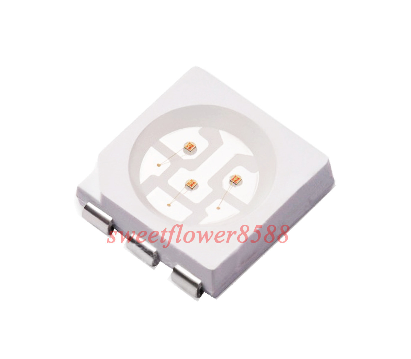 100ps 5050 Yellow SMD LED PLCC6 LEDs 3-CHIPS Light SMD LED SMT Super ...