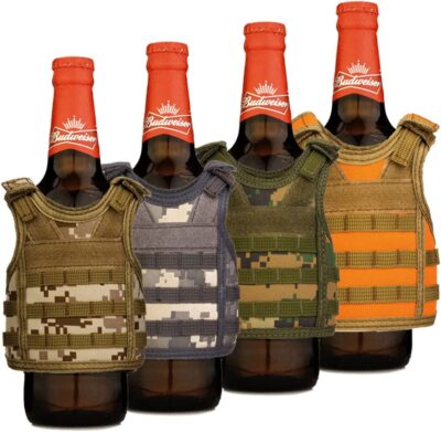 Tactical Beer Mini Vests Beverage Cooler Molle Adjustable Shoulder ...