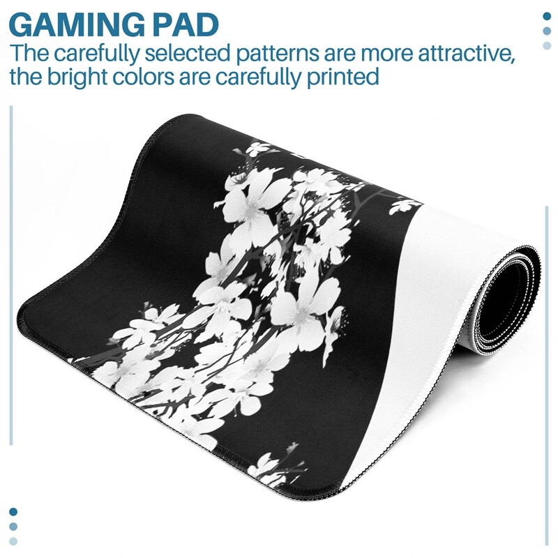 2X(Black and White Gaming Mouse Pad, Mouse Mat Desk Pad,3815 | eBay