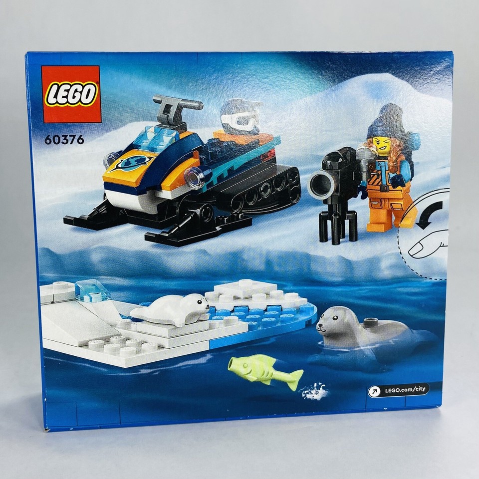 New! Lego City Arctic Explorer Snowmobile Set 60376 Seals | eBay