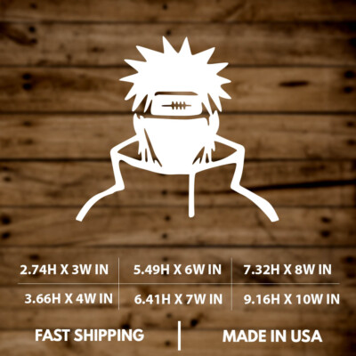 Pain|Akatsuki clan|Naruto|Anime|Vinyl Sticker|Decal for Window|Laptop ...