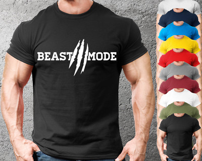Beast Mode Gym T-Shirt Mens Gym Clothing | Workout Training ...