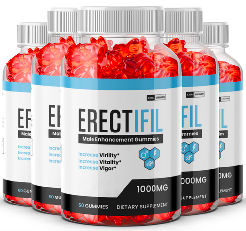 (5 BOTTLE) Erectifil Gummies - Male Virility with Maximum Strength ...