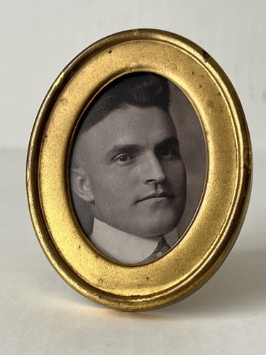 Antique Brass Oval Standing Picture Photo Frame #13 | eBay