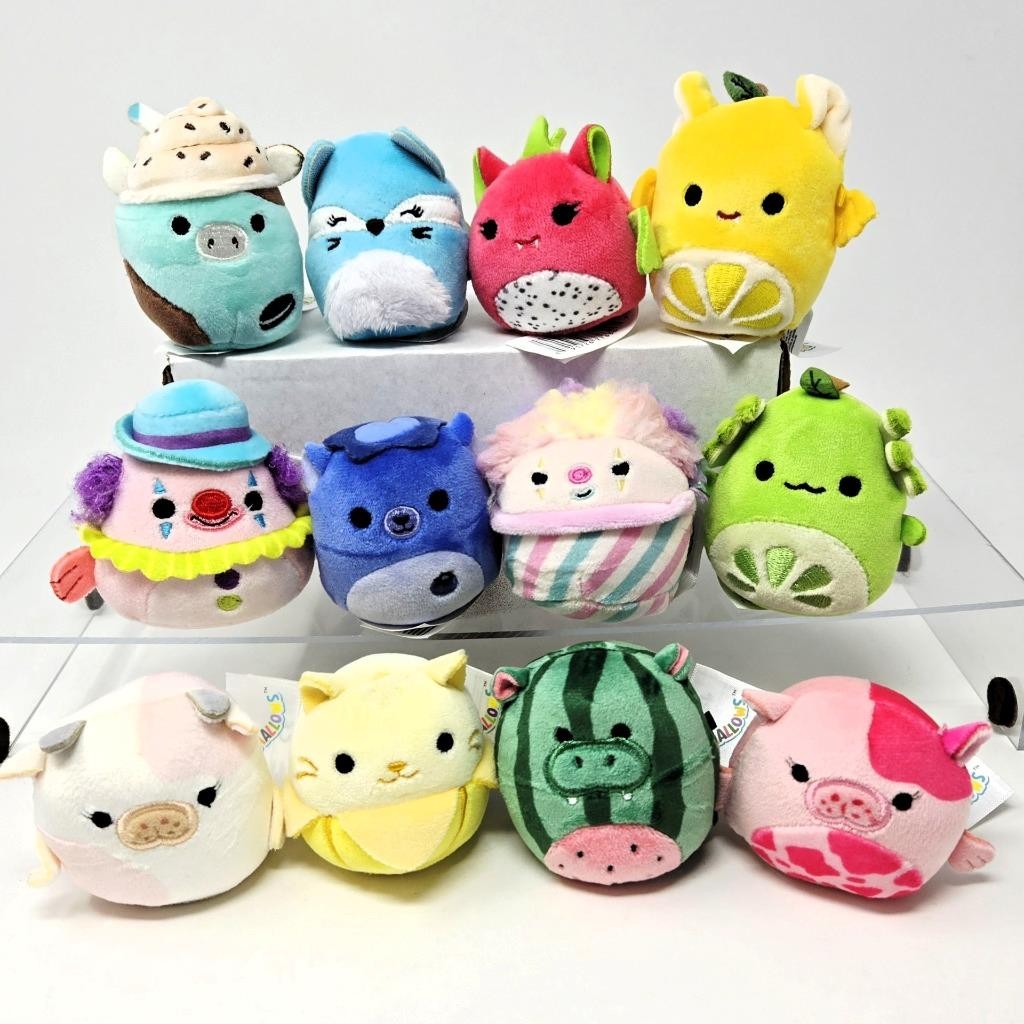 SQUISHMALLOWS Squad 2" Plush Minis - Lot of 12 Different New Figures ...