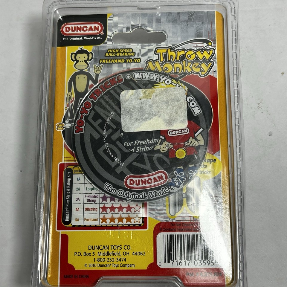NOS GREEN DUNCAN THROW MONKEY YOYO 3595XP-BF WITH HIGH SPEED BALL ...