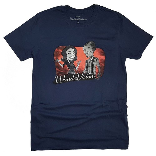 Men's Marvel Comics WandaVision Red Logo Cartoon Slim Fit T-shirt X ...