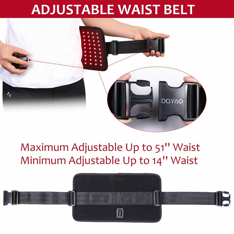Laser Lipo LED Near Infrared Red Light Therapy Belt Pain Relief Weight ...