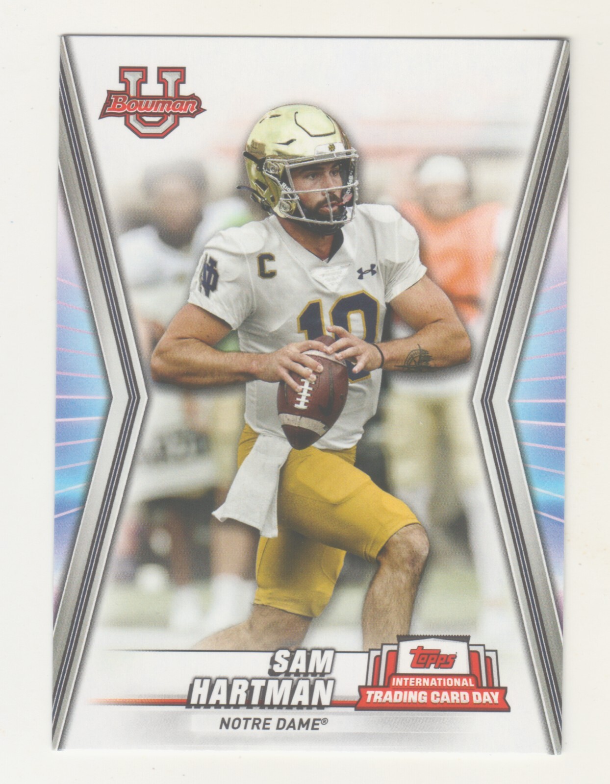 2023 Topps International Trading Card Day #NTCD-BF31 SAM HARTMAN Notre ...