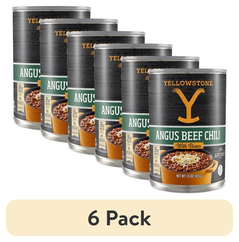 (6 pack) Yellowstone Angus Beef Chili with Beans 15 oz. Can | eBay