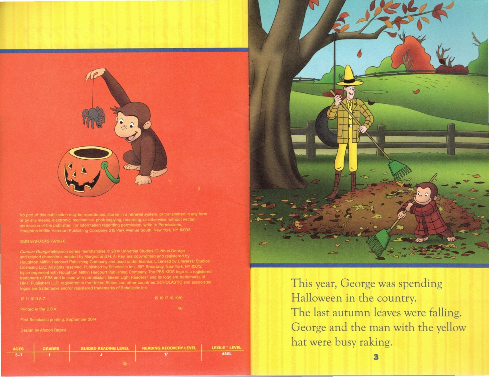 Curious George Haunted Halloween by C.A. Krones | eBay