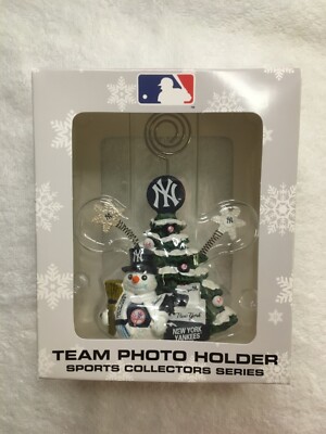 MLB New York Yankees Team Photo Holder Christmas Tree Boelter NEW ...