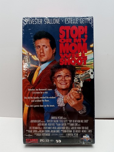 Stop or My Mom Will Shoot - VHS Tape New Sealed 1992 Real Pics Grade ...