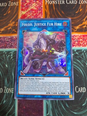 Yu-Gi-Oh! Folgo, Justics Fur Hire SOFU-EN047 Super Rare 1st Edition ...