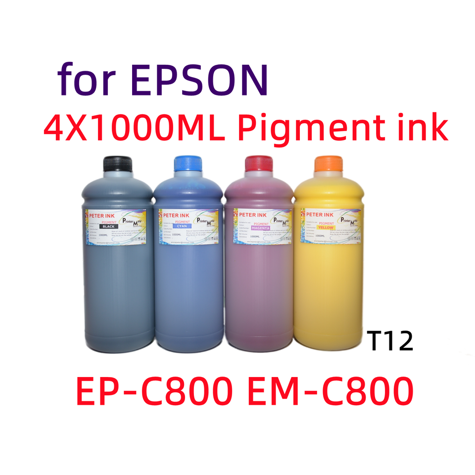 Premium Pigment ink for Workforce Pro EP-C800 EM-C800 T12 T12P T12N ...